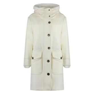 Moorer Megeve Einreihiger Daunenmantel - - Coats - Damen - Wei&szlig; - XS