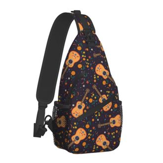 AOOEDM Guitars Peppers Umhängetasche für Damen und Herren, Crossbody-Schultertaschen, lässiger Sling-Rucksack, Brusttasche, Reisen, Wandern, Tagesrucksack fü