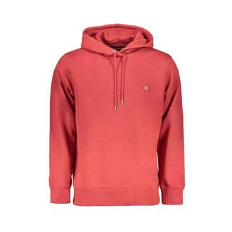 Calvin Klein Roter Baumwollkapuzenpullover Logo - - Sweatshirts & Hoodies - Herren - Rot - 2XL