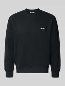 Ellesse Sweatshirt mit Rundhalsausschnitt und Label-Stitching