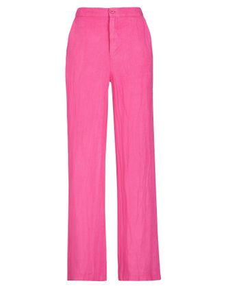 8 by YOOX LINEN HIGH-WAIST WIDE LEG PANTS
