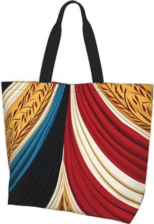 Generic Ray&eacute; Sac A Main Femme R&eacute;utilisable Tote Bag L&eacute;ger Sac Fourre-Tout Pour Travail Plage Gym