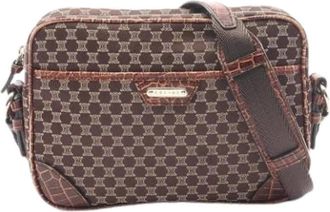 Celine Pre-owned Sac bandouli&egrave;re en toile - Femme - Pre-owned - Brun - Taille: ONE Size