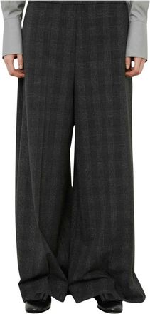 Meimeij Femme, Pantalons, Gris, Taille: 44 FR Pantalone Linea Dritta