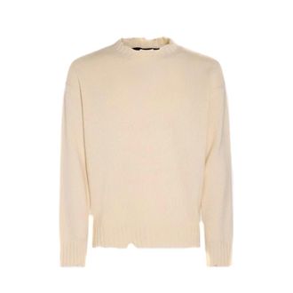 Isabel Benenato Rundhals-Strickware - - Knitwear - Herren - Wei&szlig; - L