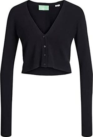 Jack & Jones Jack & Jones JXISABEL LS Soft Cropped Cardigan Knit, Noir, XS Femme