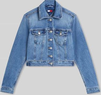 Tommy Jeans Cropped Fit Jeansjacke aus Baumwoll-Mix