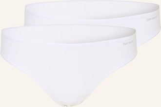 Skiny Skiny 2er-Pack Slips Advantage Cotton Stretch weiss