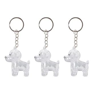 Dioche Lot de 3 Porte-cl&eacute;s Collecteur de Poils de Chien avec Bo&icirc;te de Rangement Comm&eacute;morative, Jolie Bouteille de Collecte de Poils dAnimaux pour les Amoureu