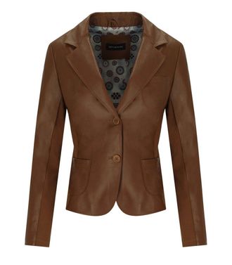 MySkin BLAZER &Agrave; SIMPLE BOUTONNAGE BASIC MARRON MYSKIN
