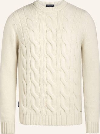 MR MARVIS Mr Marvis Pullover The Cable Knit Pullover weiss