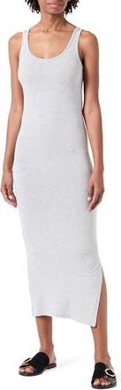 Vero Moda Vmmaxi My Soft Maxi Dress Noos Robe Longue, Gris Clair chiné, M Femme