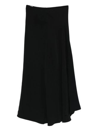 P.A.R.O.S.H. jupe trapèze à coupe longue - Noir