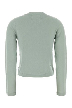 Extreme Cashmere Womens Mint Green Cotton Blend N&acirc;&deg;451 Sweater Glass Exterior: Cashmere Maglieria