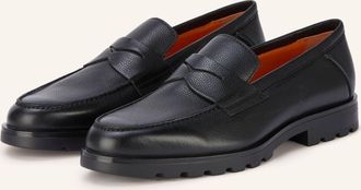 Santoni Penny-Loafer Rock schwarz