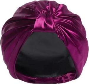Alberta Ferretti Femme, Accessoires, Violet, Taille: ONE Size Shiny Satin Turban