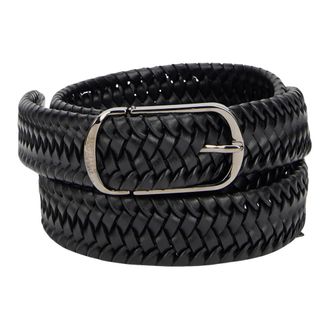Slowear Geflochtener Lederg&uuml;rtel - - Accessories - Herren - Schwarzk - 100 CM