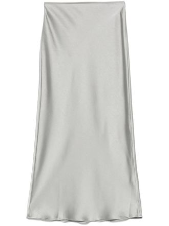 Samsøe & Samsøe jupe mi-longue Sagneta - Gris