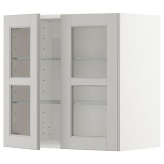 IKEA METOD Wandschrank mit B&ouml;den/2 Glast&uuml;ren