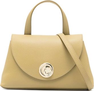 Coccinelle small Nika leather tote bag - Nude