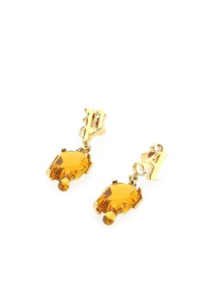 Palm Angels Womens Golden Metal Earrings 7630 Colour