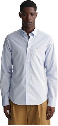 GANT Slim Poplin Shirt Chemise, Light Blue, 4XL Homme