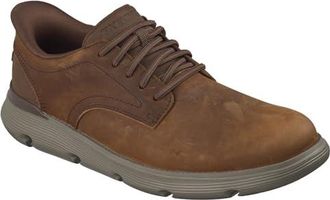 Skechers Baskets Garza Duran pour Homme, Cuir synth&eacute;tique Marron fonc&eacute;, 48.5 EU