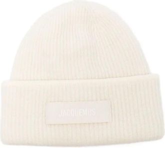 Jacquemus Caps & M&uuml;tzen - Ribbed Knit Hat - Gr. ONE SIZE - in Beige - f&uuml;r Damen