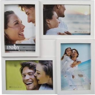 Out of the Blue Deko-Objekt/Multiple Photo Frame P&ecirc;le-M&ecirc;le 4 Views/Ma&szlig;e: 28 x 28 x 2 cm