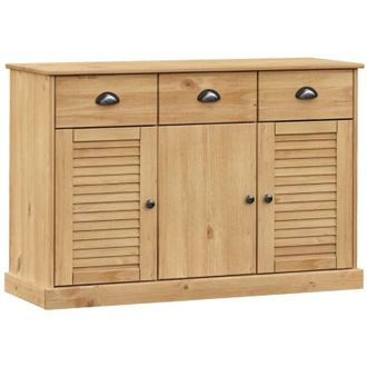 vidaXL Sideboard mit Schubladen vigo 113x40x75 cm Massivholz Kiefer Vidaxl