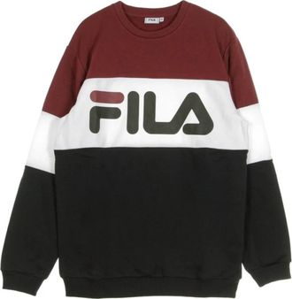 Fila Gerade blockierte Rundhalsausschnitt Sweatshirt - - Sweatshirts & Hoodies - Herren - Braun - XS