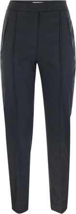 PT01 Cropped Hose mit Schnitt - - Trousers - Damen - Blau - XS