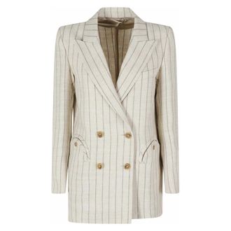 Blaz&eacute; Milano Femme, Vestes, Beige, Taille: 34 FR Blazers