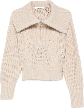 Iro Iro, Femme, Pulls, Beige, Taille: 36 FR Pull Swana Beige