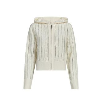 BERENICE Cardigan tricot &agrave; capuche en laine m&eacute;rinos