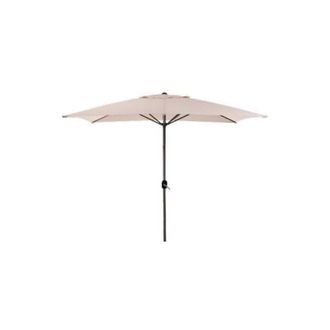 Domus Parasol de jardin mat central 3x3 m couleur ecru avec structure aluminium