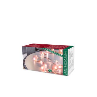 Konstsmide LED Dekolichterkette, Perlmuttbl&auml;ttchen, 20 warm wei&szlig;e Dioden, batteriebetrieben, Innen, transparentes Kabel, 3 x AA 1.5V (exkl.) - 3167-343