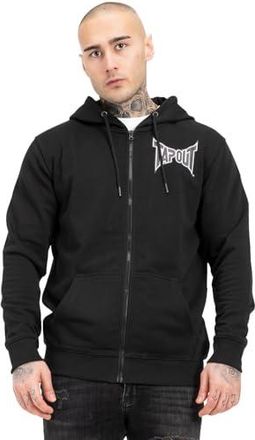 Tapout Octagon Full Zip Hoodie Veste à Capuche, Noir/Blanc/Gris, XXXL Homme