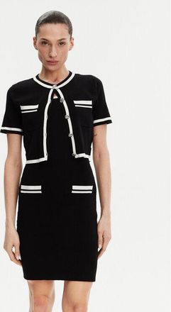 Morgan Strickkleid 251-RMBIBI Schwarz Slim Fit