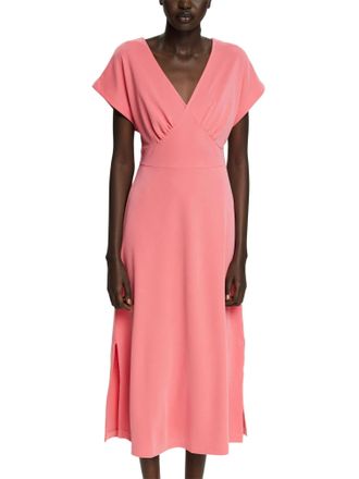 Esprit Damen Kleid 052ee1e325, Coral Red, M