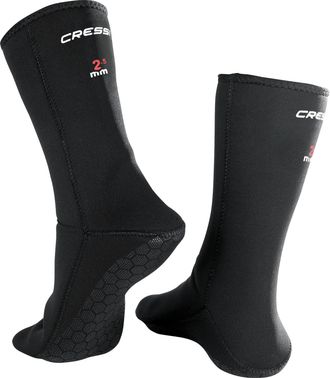 Cressi Neopren Anti-Rutsch Socken, Neopren Schnorcheln Tauchen Rutschhemmende Erwachsene Socken Socks Italienische Qualität seit 1946, LX433001, Schwarz, 2/S