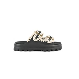 Mou Slide Sandalen mit zwei Schnallen - - Shoes - Damen - Schwarzk - 36 EU