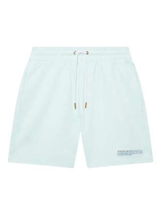 Casablanca short en coton &agrave; lien de resserrage - Bleu
