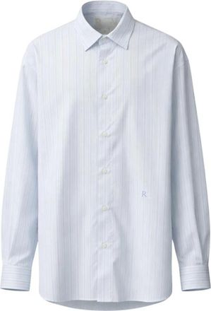 RANRA Ranra, Homme, Chemises, Bleu, Taille: XL Field Cotton Silk Shirt