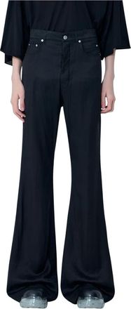 Rick Owens Homme, Pantalons, Noir, Taille: W32 Pantalon &Eacute;vas&eacute; en Tissage Lisse