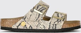 Birkenstock Arizona Sandalen von aus Veloursleder mit Python-Print