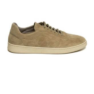 Frau Homme, Chaussures, Beige, Taille: 42 EU Baskets en Daim surpiqu&eacute;