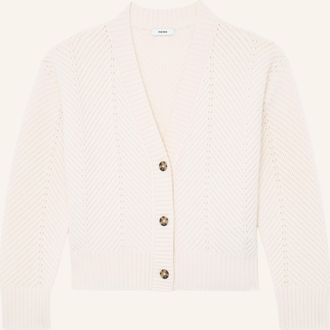 Reiss Reiss Strickjacke Lotti weiss