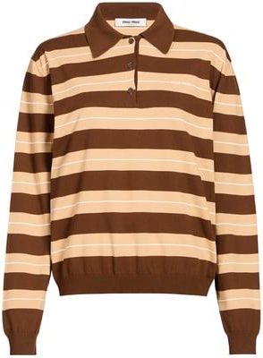 Miu Miu Polo manches longues en coton