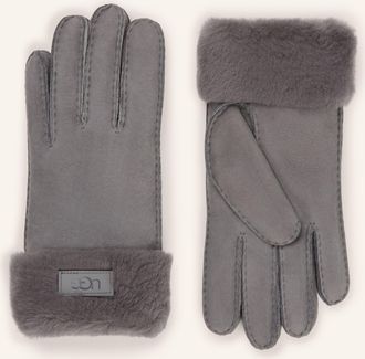 UGG Lederhandschuhe grau